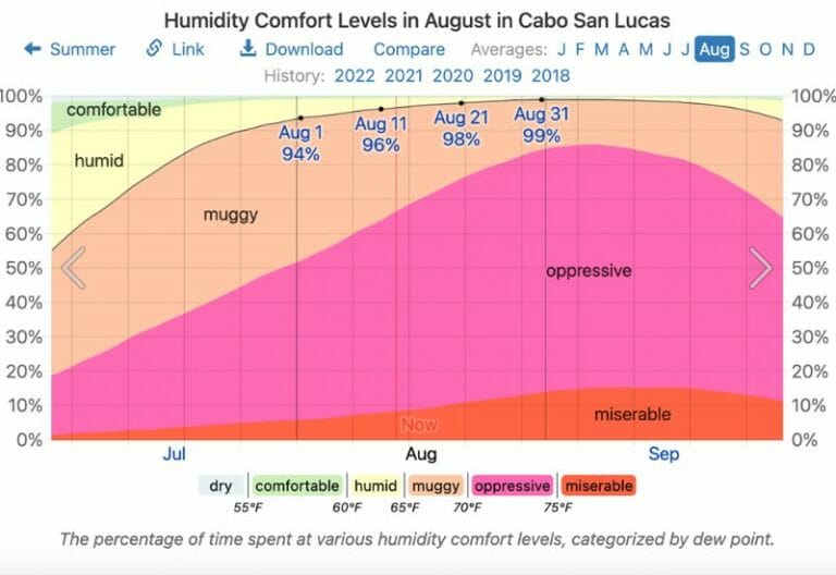 Cabo Weather in August + Events and Things to Do